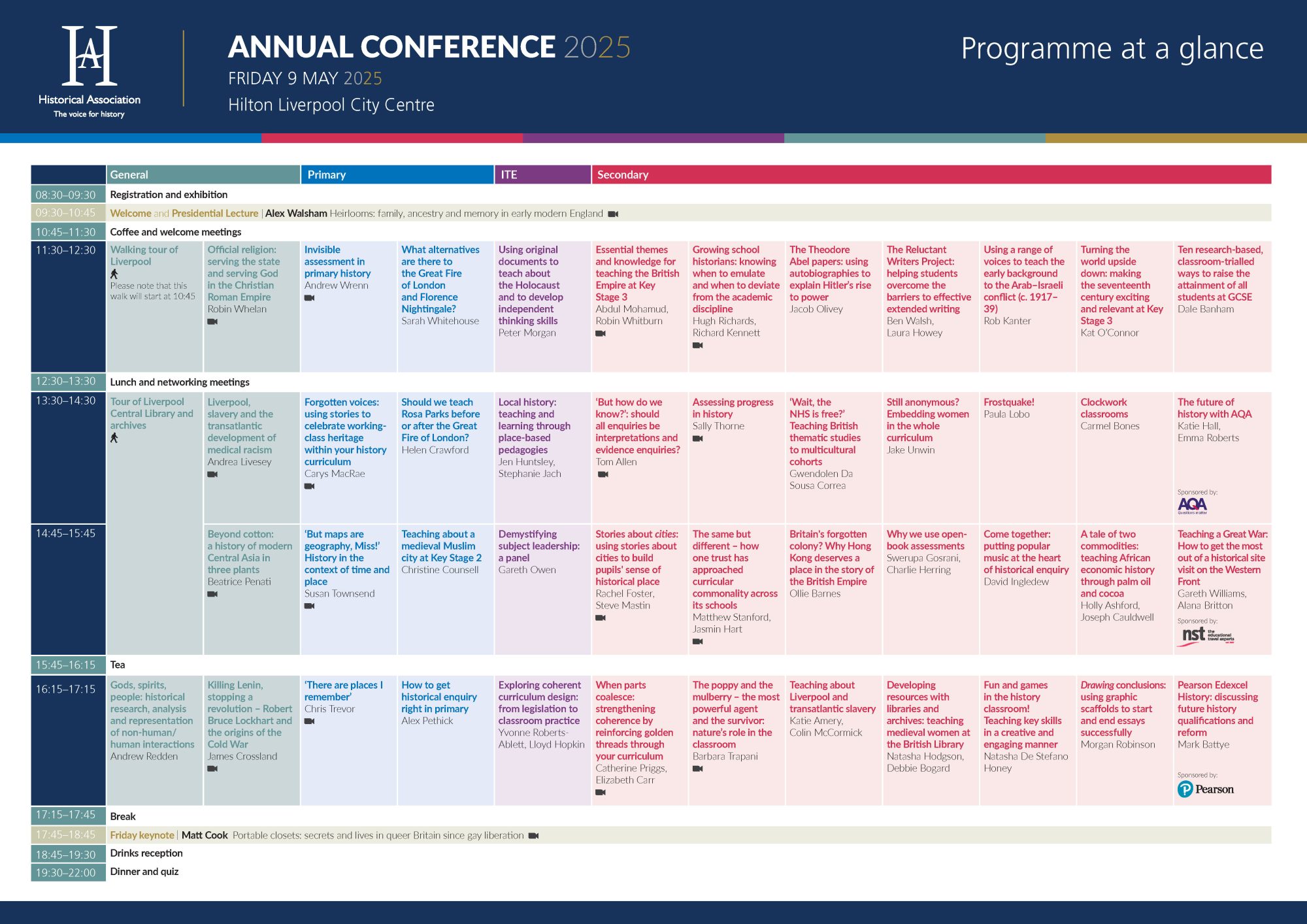 Full programme • Historical Association Conference